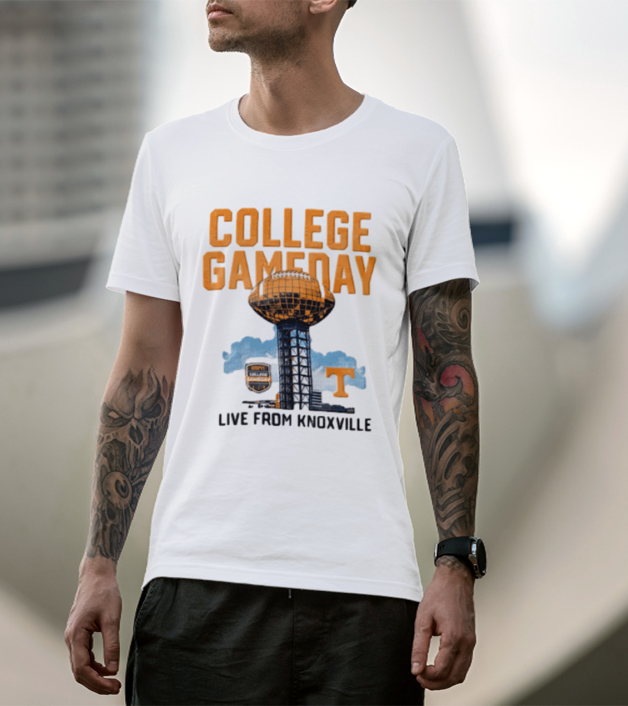 Tennessee Volunteers College Gameday Live From Knoxville Football T-Shirt