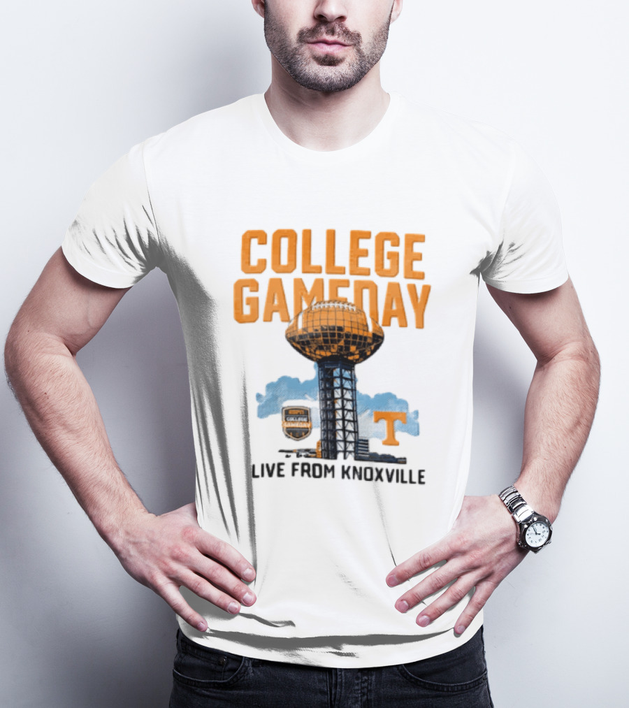 Tennessee Volunteers College Gameday Live From Knoxville Football T-Shirt