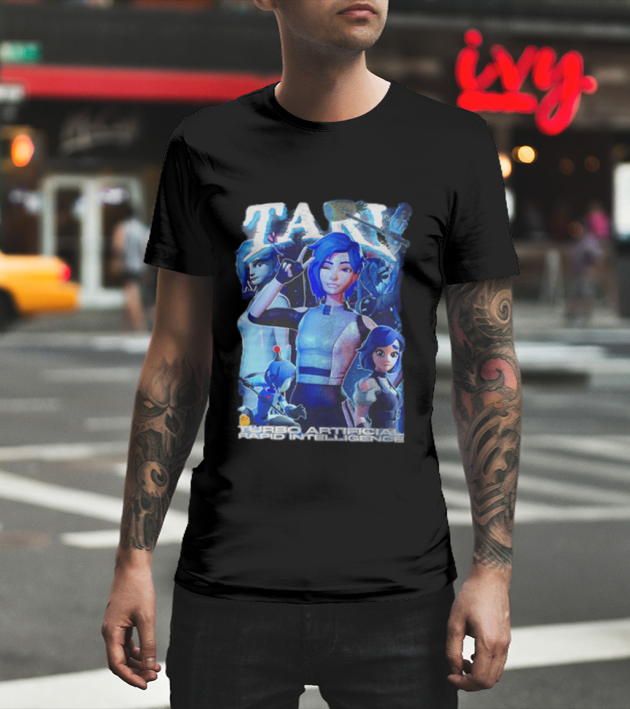 Tari Turbo Artificial Rapid Intelligence Character Montage T-Shirt