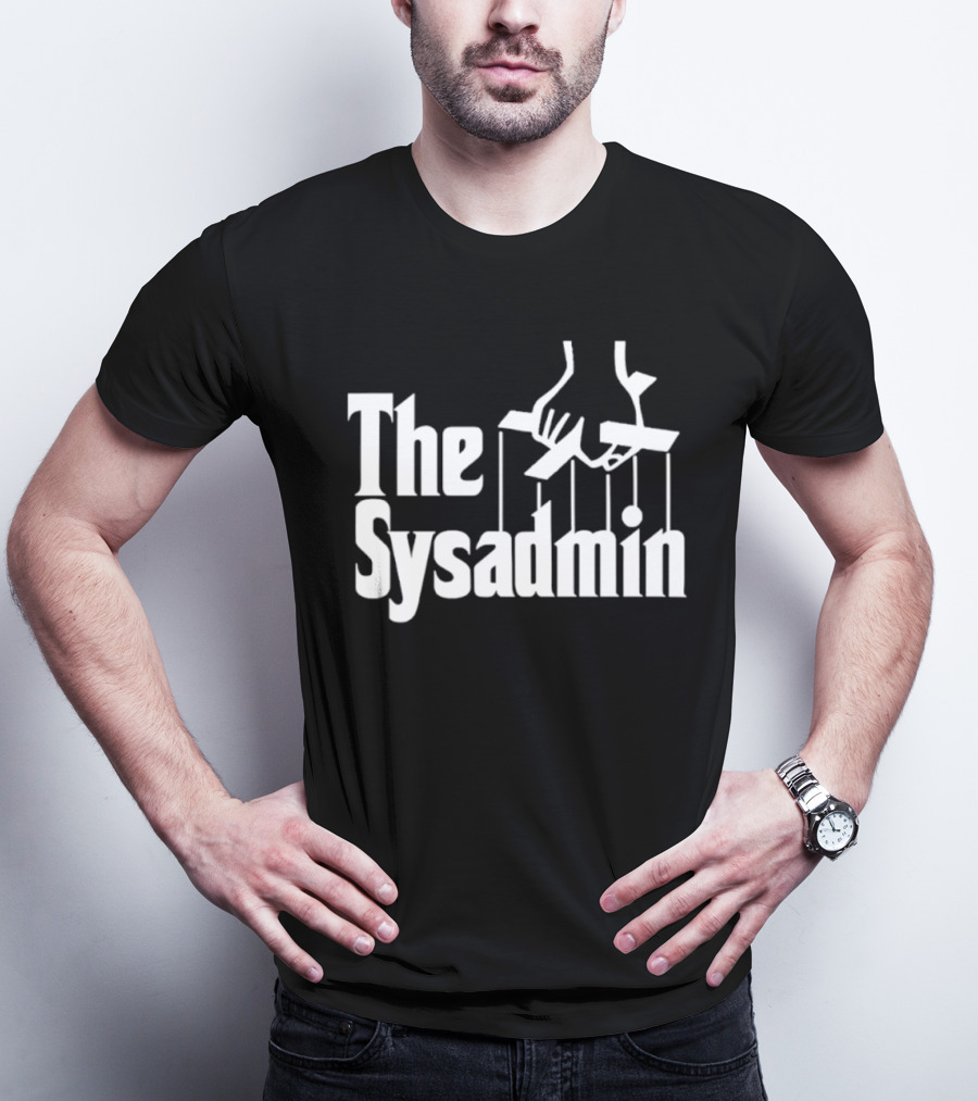 The Sysadmin Puppet Master System Administrator Iconic Hands Strings T-Shirt