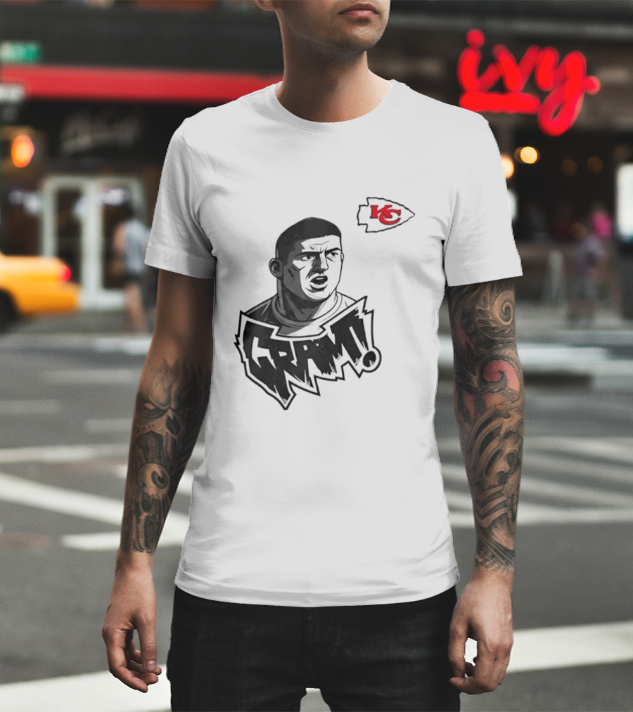 Travis Kelce Kansas City Chiefs GRAM NFL Football Star T-Shirt