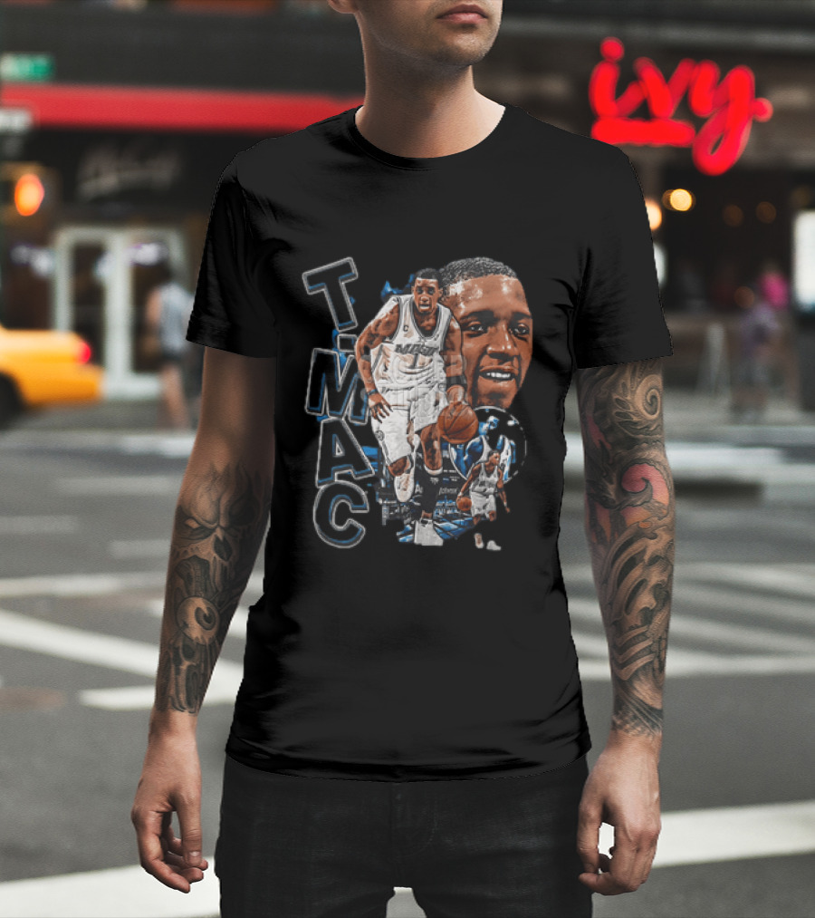 Tracy McGrady MAC Orlando Magic NBA Basketball Player 2 Sided T-Shirt