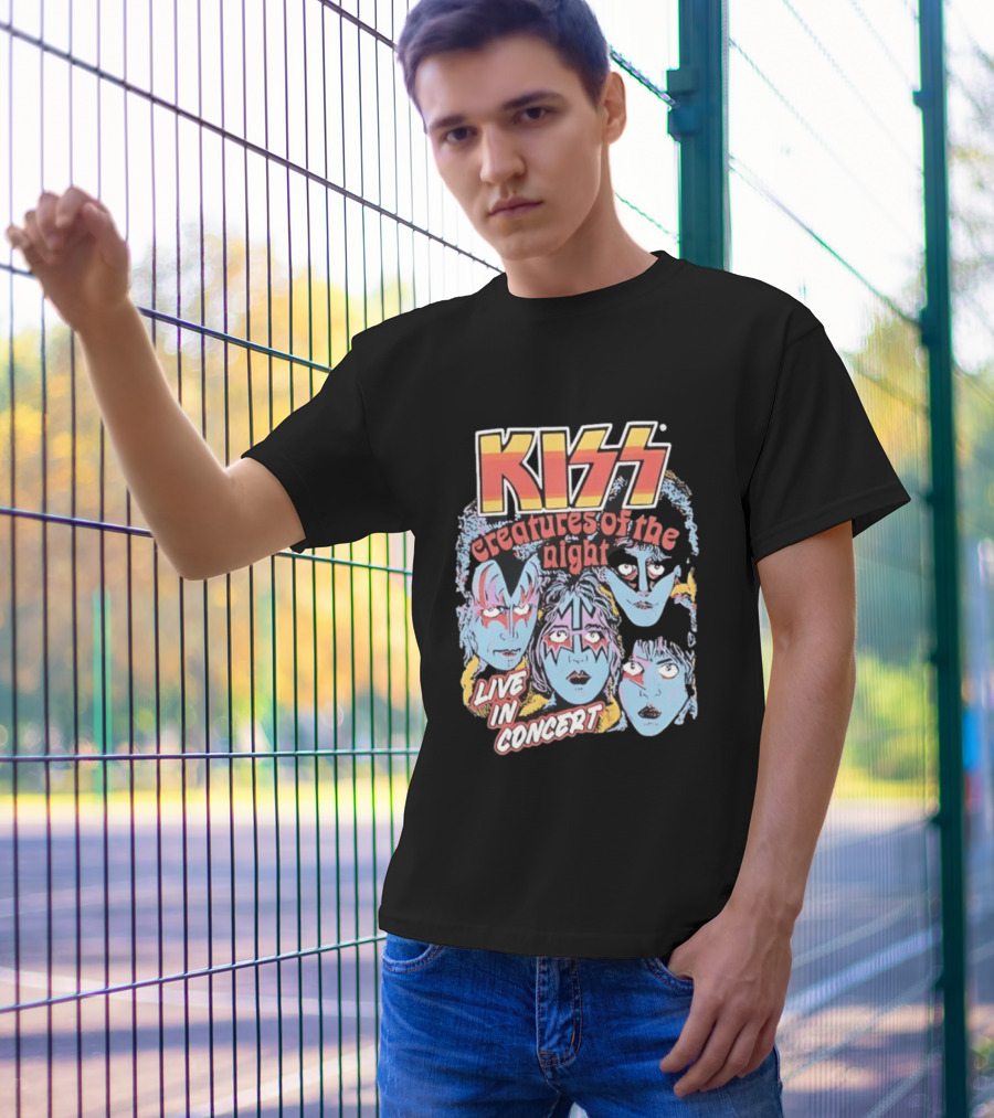 KISS Creatures Of The Night Live In Concert Face T-Shirt