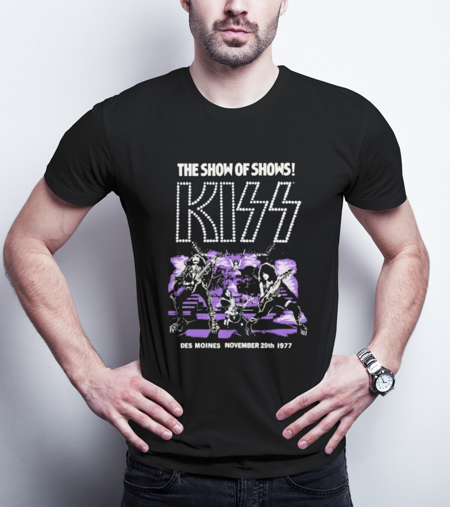 Kiss The Show Of Shows Des Moines November 29 1977 T-Shirt