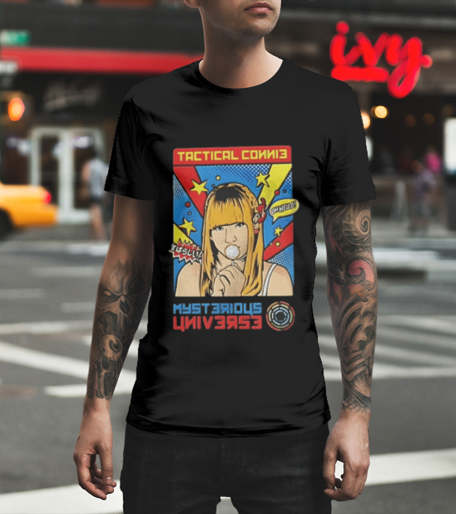 Tactical Connie Mysterious Universe Pop Art Comic T-Shirt
