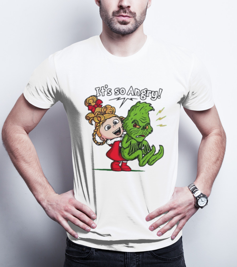 Cindy Lou Who Grinch It's So Angry Holiday Scene T-Shirt