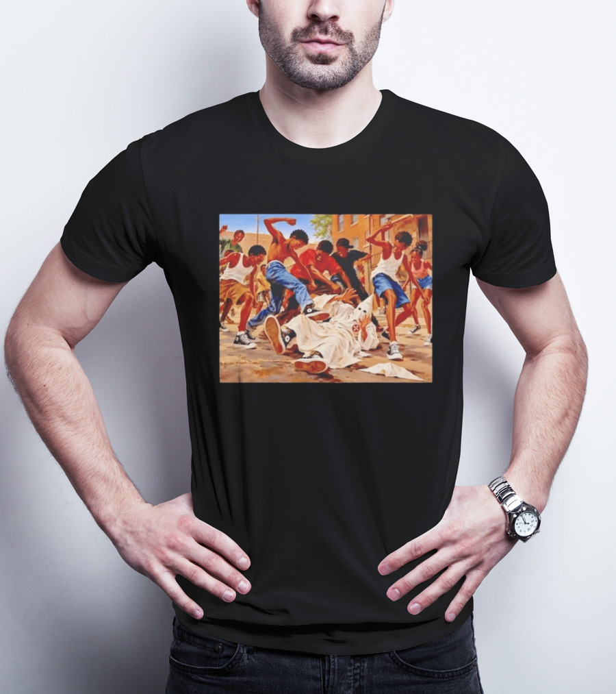 Group Of Youth Confronting A Klansman Social Justice T-Shirt