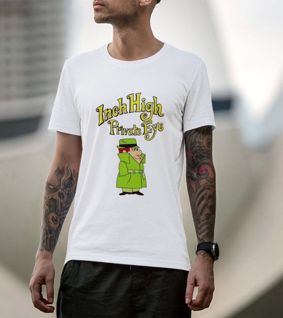 Inch High Private Eye Detective Cartoon Character 1970s Nostalgia T-Shirt