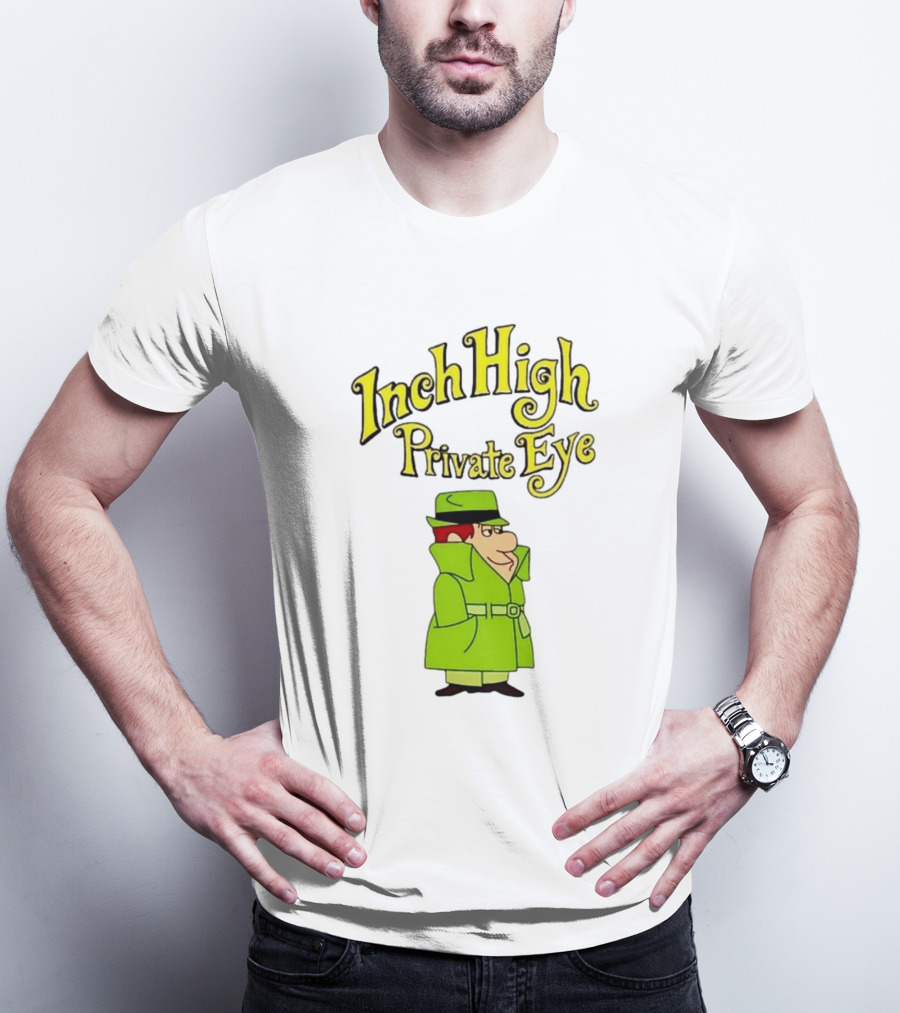 Inch High Private Eye Detective Cartoon Character 1970s Nostalgia T-Shirt