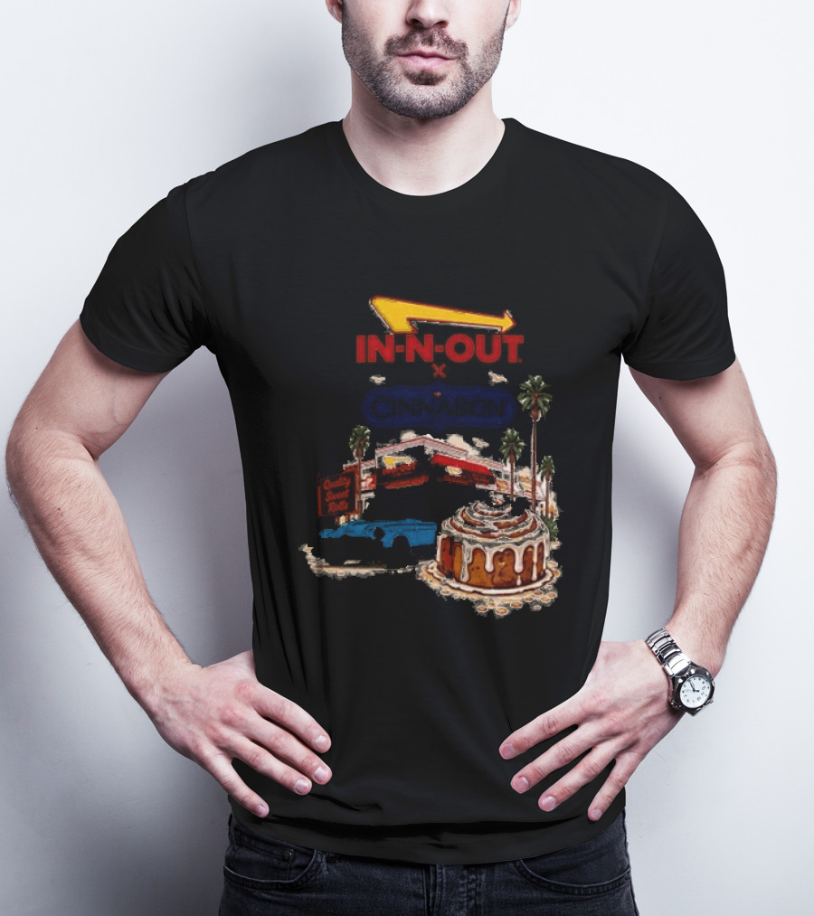 IN N OUT Cinnabon Sweet Stops Better Together Vintage Vibes T-Shirt