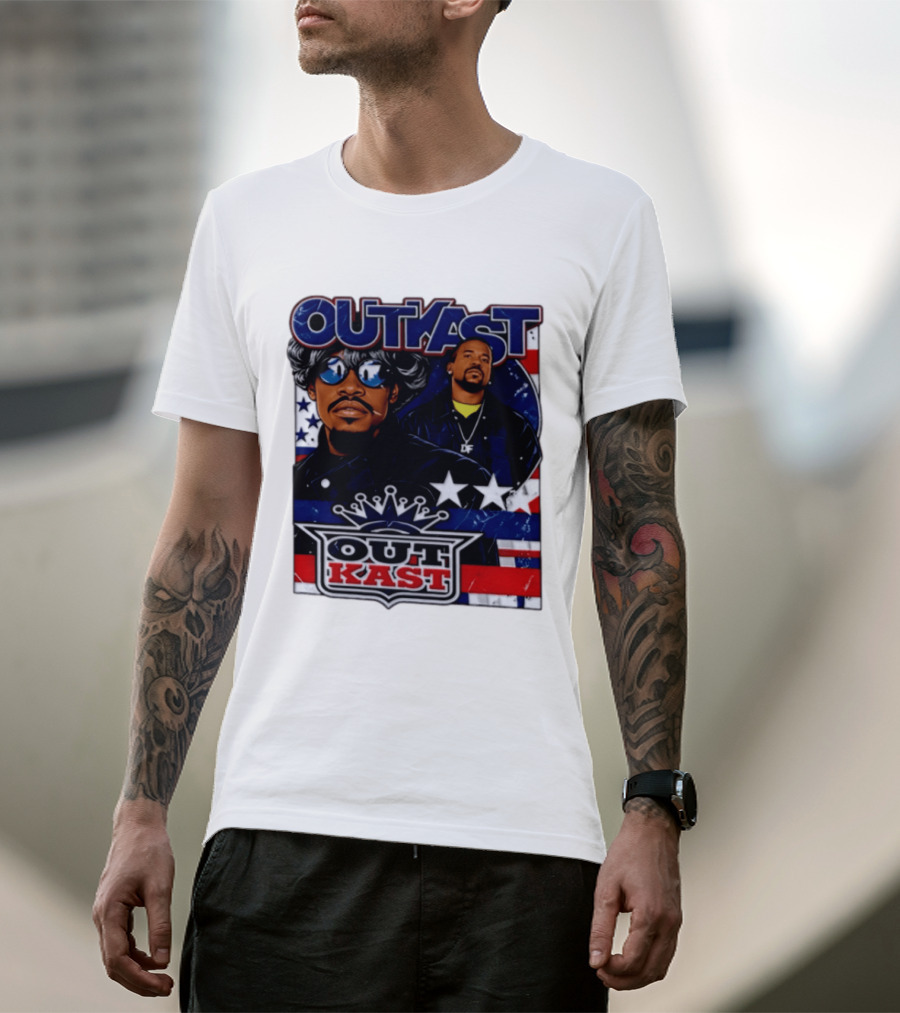 Outkast Legendary Duo Music Icon Stars And Stripes T-Shirt