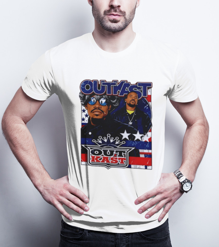 Outkast Legendary Duo Music Icon Stars And Stripes T-Shirt