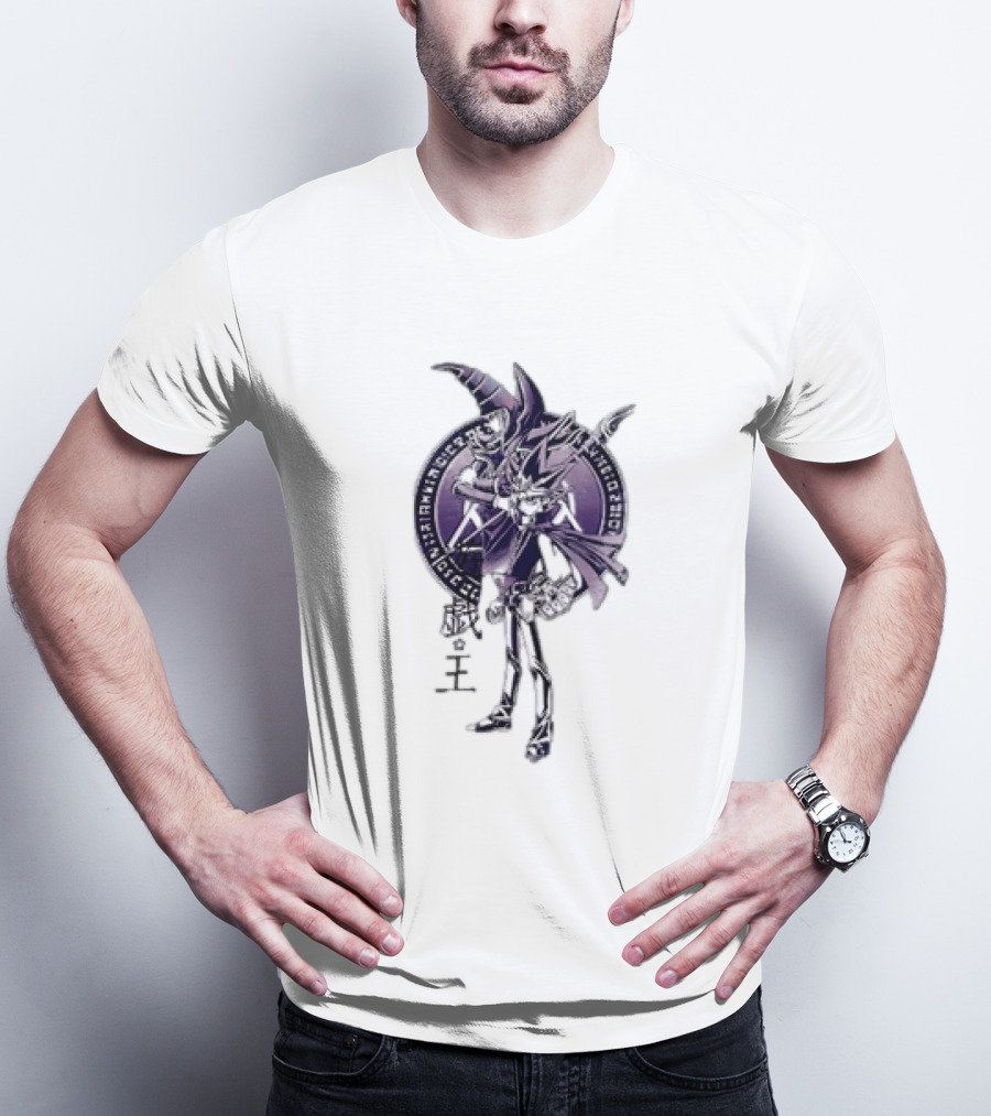 Yu Gi Oh Yami Yugi Dark Magician Spellcaster Symbol Anime T-Shirt