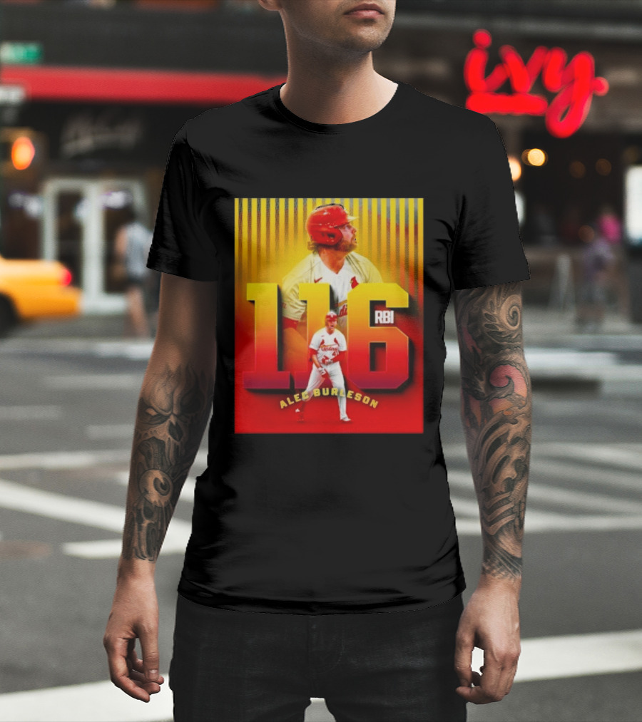 Alec Burleson 116 RBI St Louis Cardinals Baseball Highlights T-Shirt