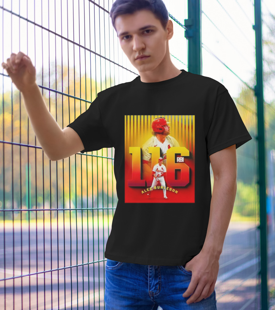 Alec Burleson 116 RBI St Louis Cardinals Baseball Highlights T-Shirt
