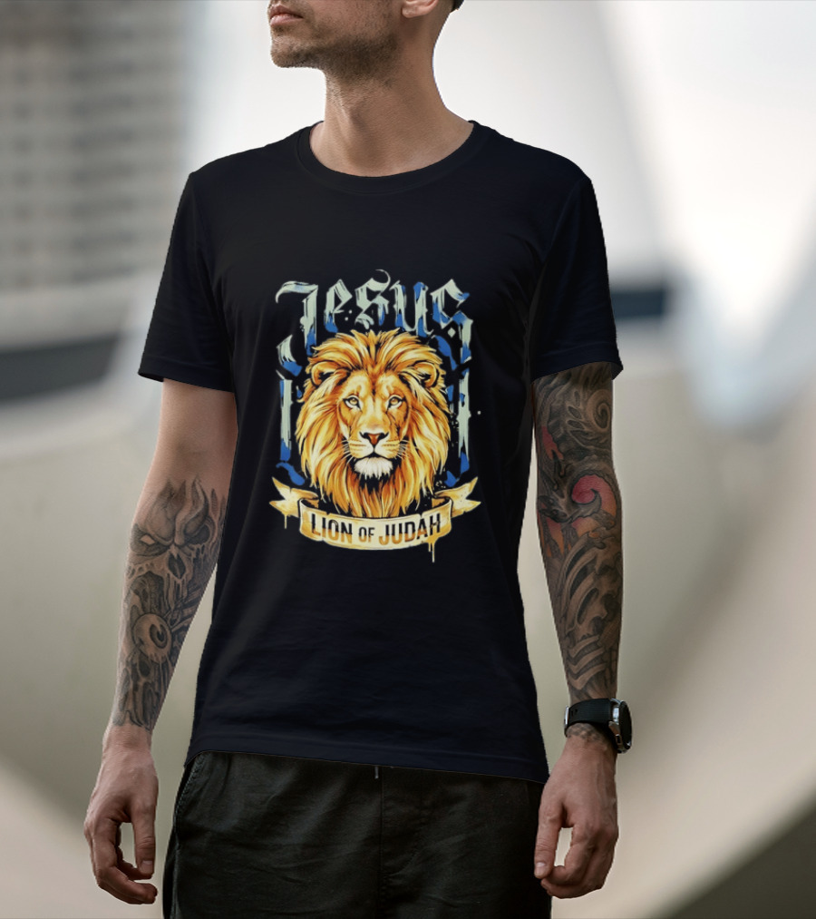 Jesus Lion Of Judah Christian Religious Symbol Powerful T-Shirt