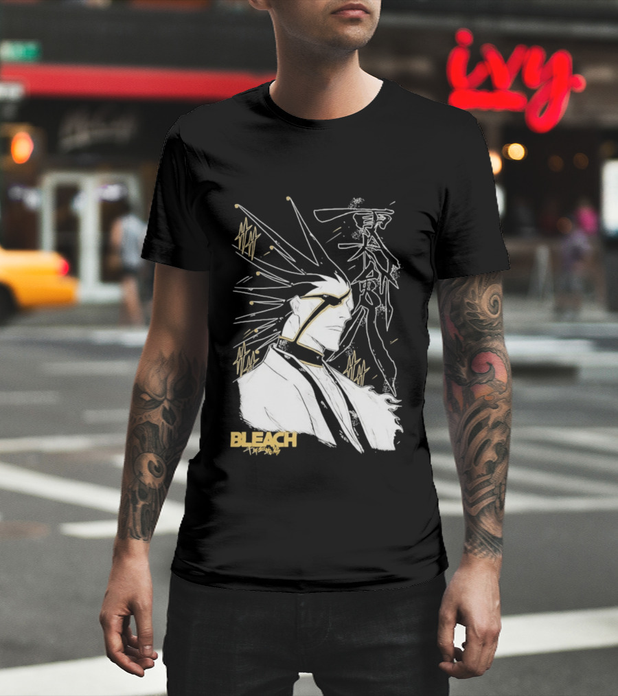 Kenpachi Zaraki Bleach Thousand Year Blood War Fan Art Character Sketch T-Shirt