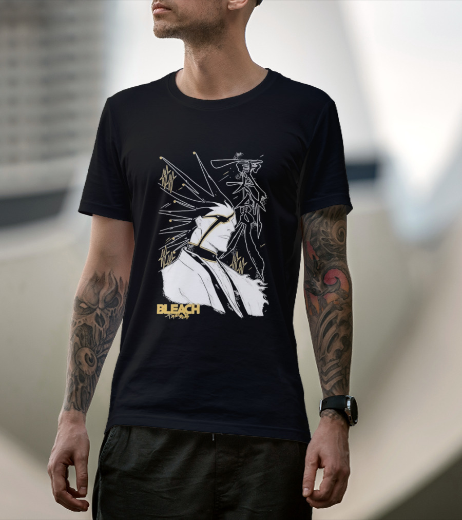 Kenpachi Zaraki Bleach Thousand Year Blood War Fan Art Character Sketch T-Shirt