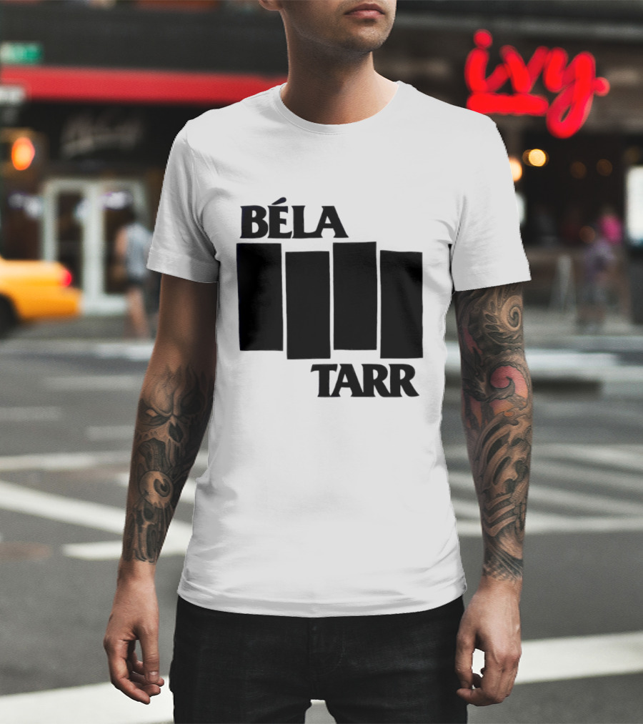 Béla Tarr Block Logo Homage Black Flag T-Shirt