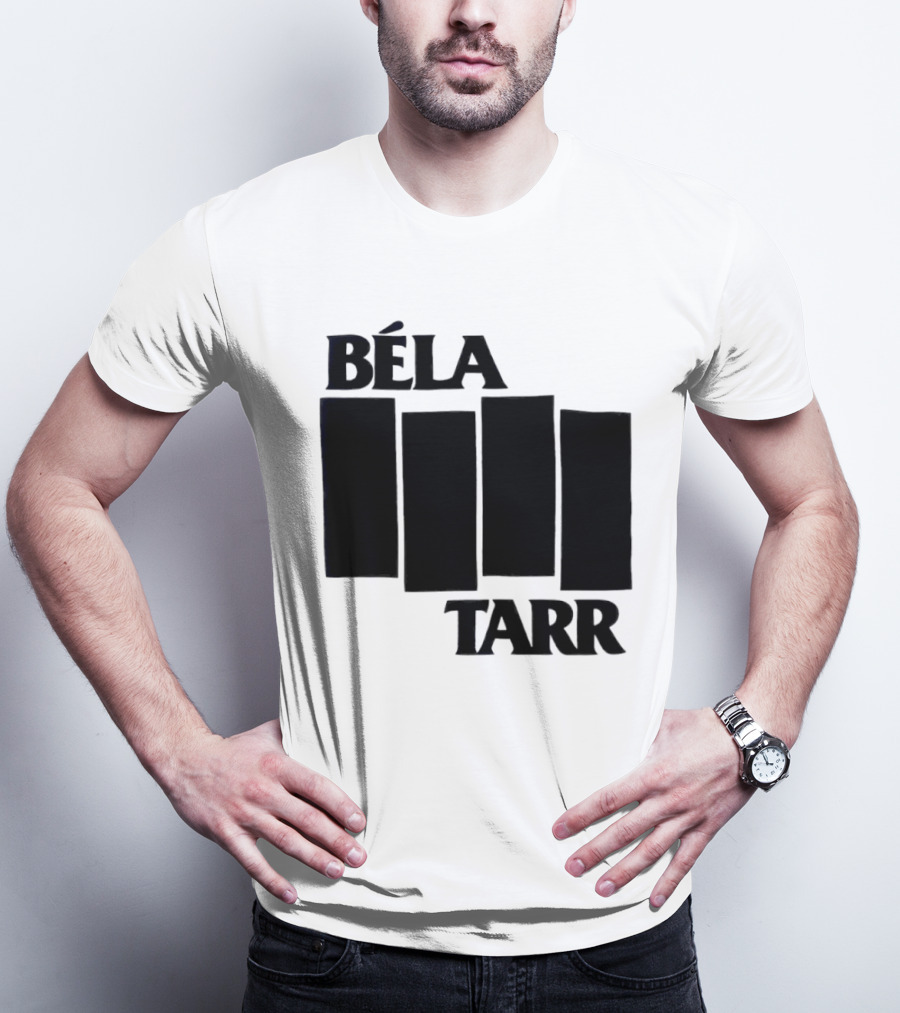 Béla Tarr Block Logo Homage Black Flag T-Shirt