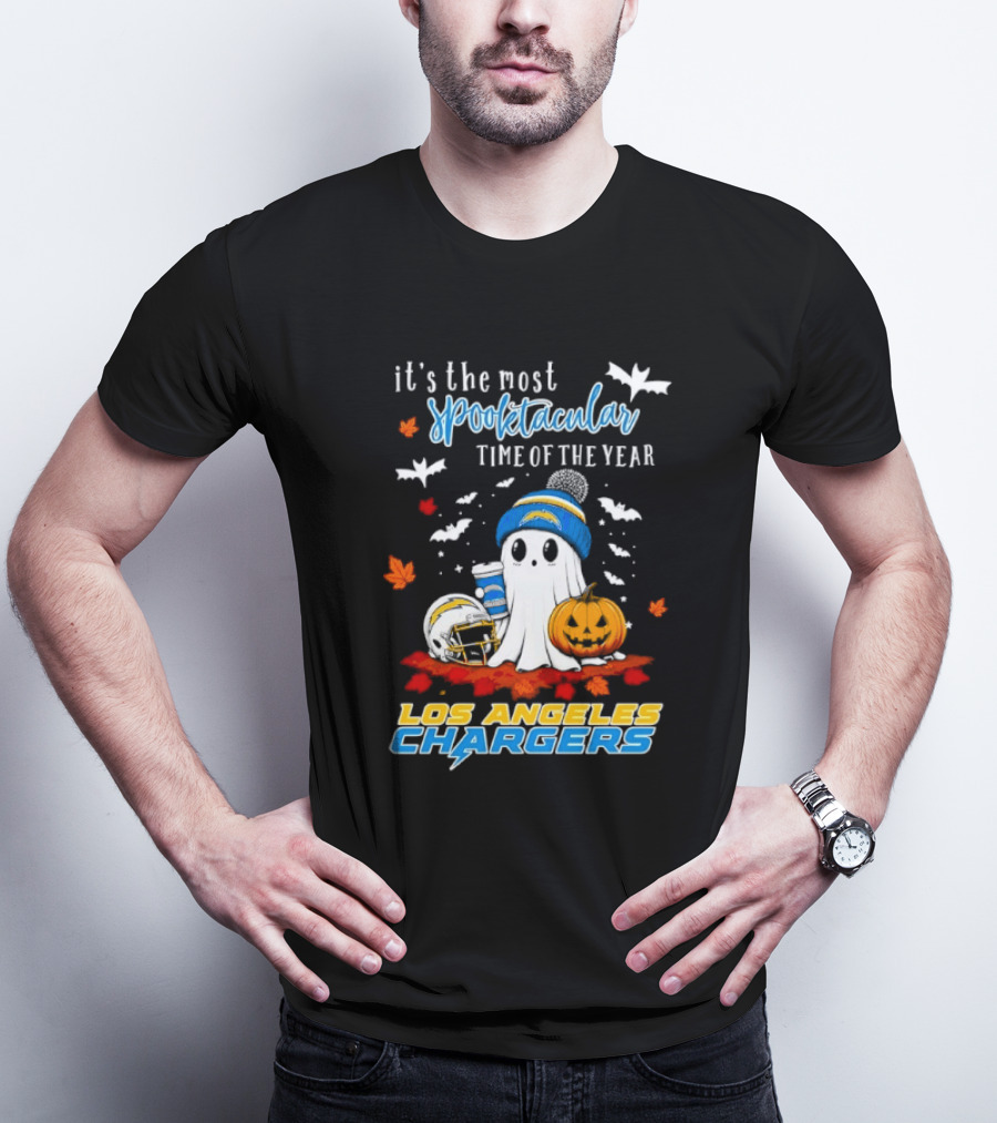 Los Angeles Chargers Most Spooktacular Time Ghost Halloween Football T-Shirt