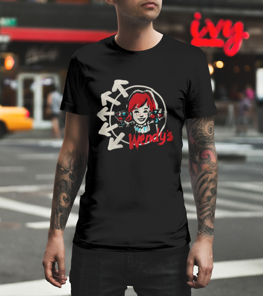 Wendy's Songs To Listen To In A Parking Lot Two Sided Bow Arrows T-Shirt