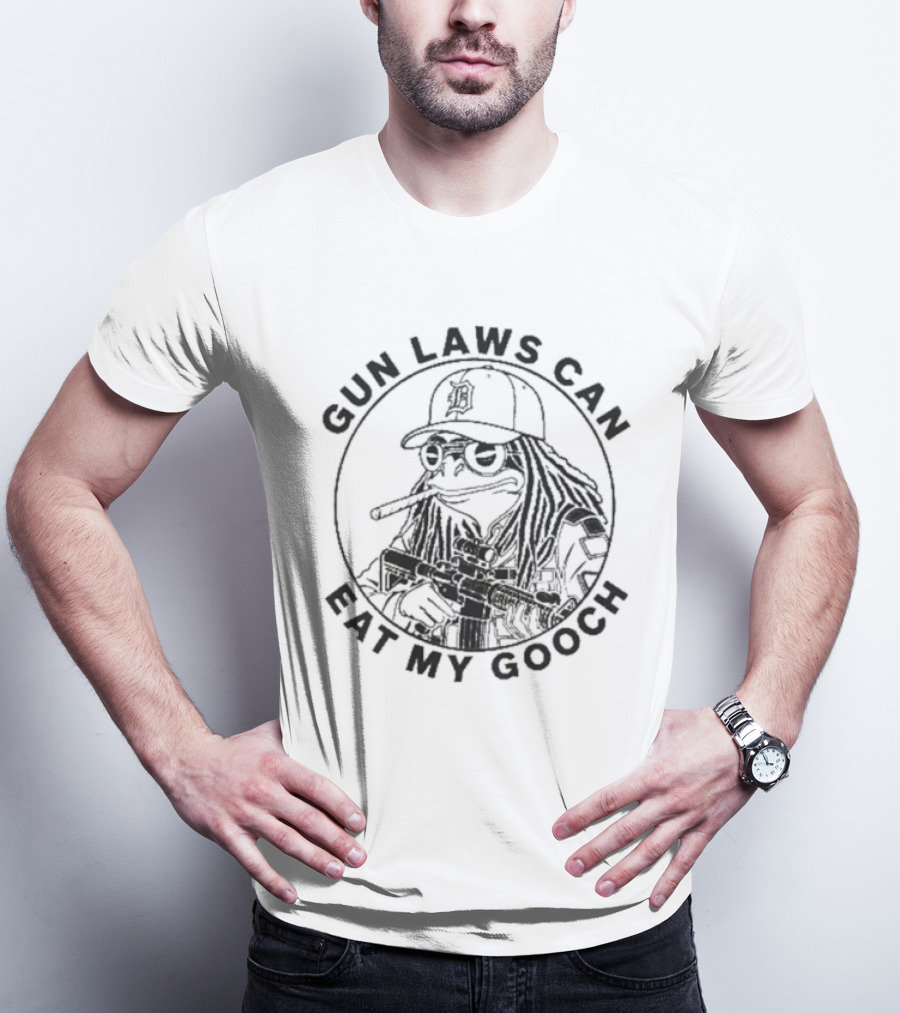 Gun Laws Can Eat My Gooch Detroit Tigers T-Shirt