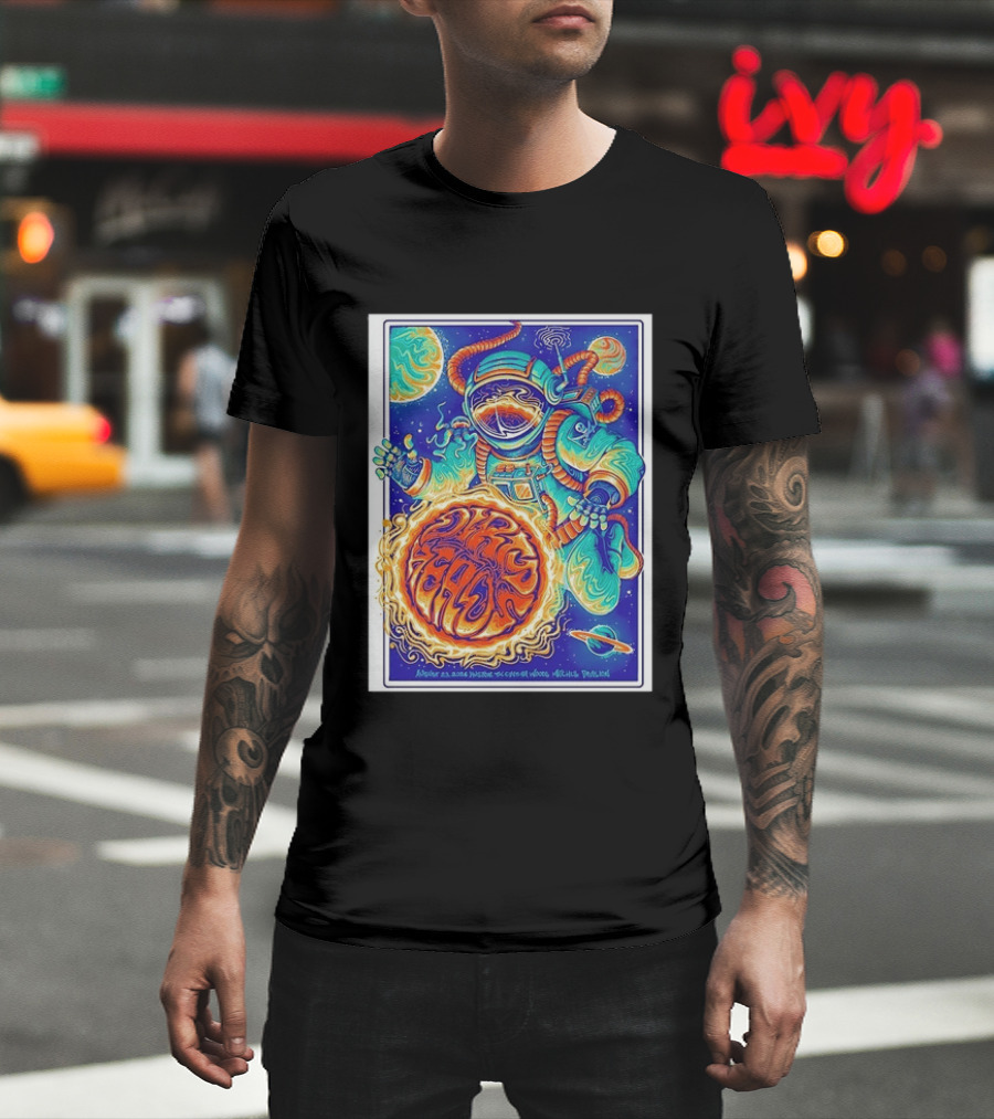 Dip Heads Astronaut Space Art August 23 2026 Houston TX Cynthia Woods Mitchell Pavilion T-Shirt