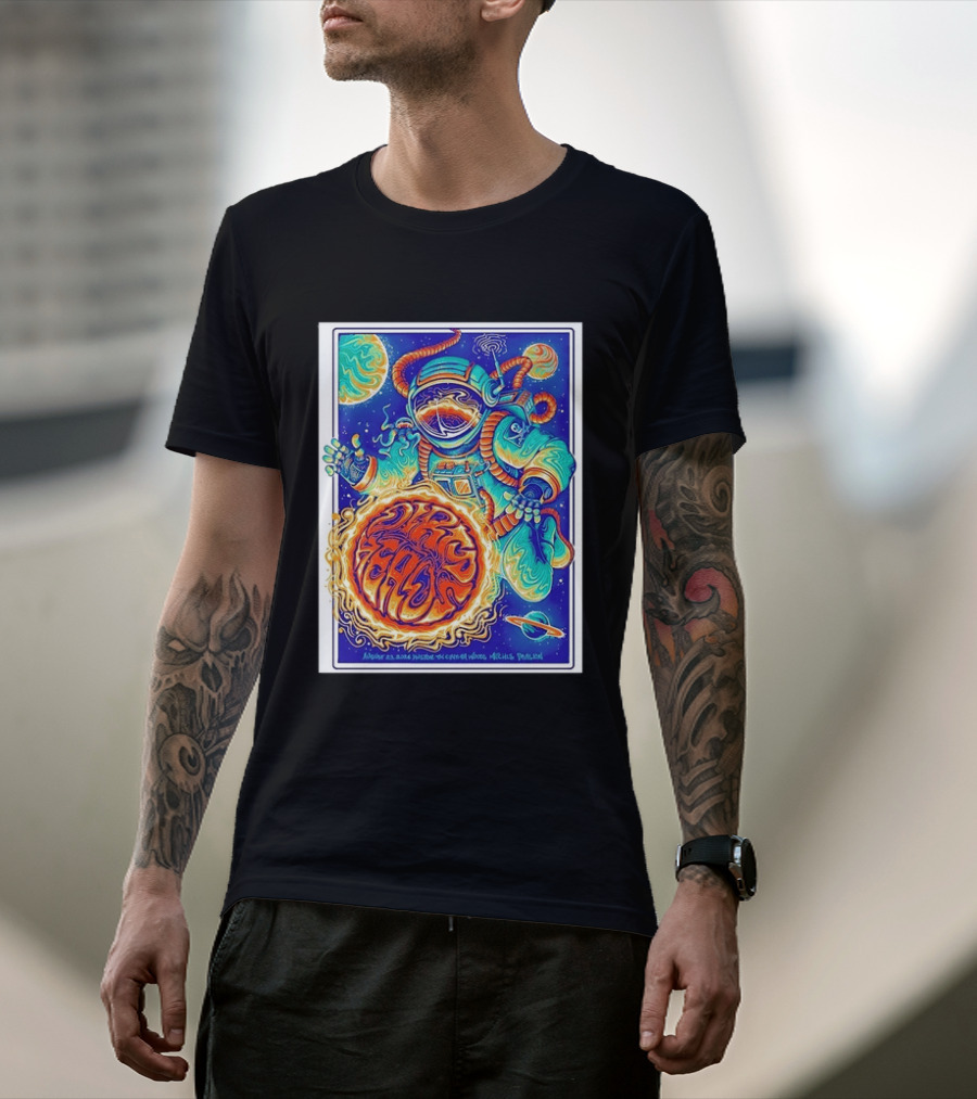 Dip Heads Astronaut Space Art August 23 2026 Houston TX Cynthia Woods Mitchell Pavilion T-Shirt