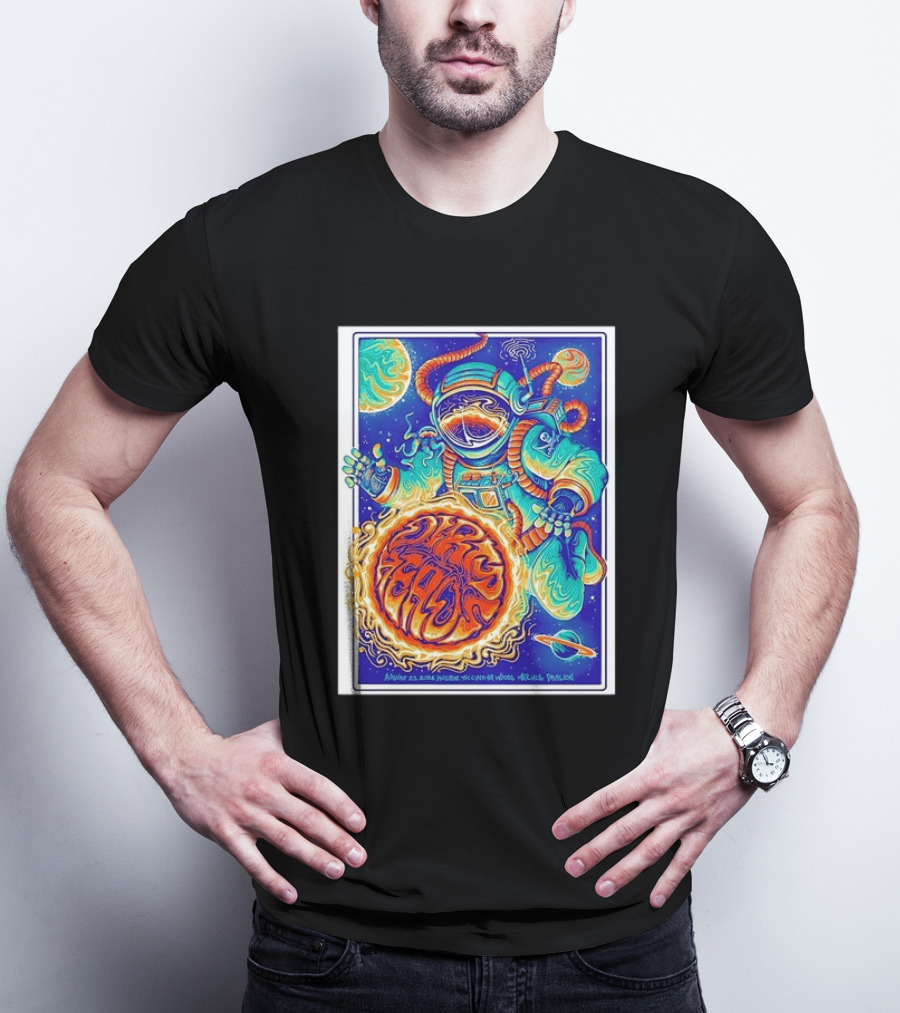 Dip Heads Astronaut Space Art August 23 2026 Houston TX Cynthia Woods Mitchell Pavilion T-Shirt