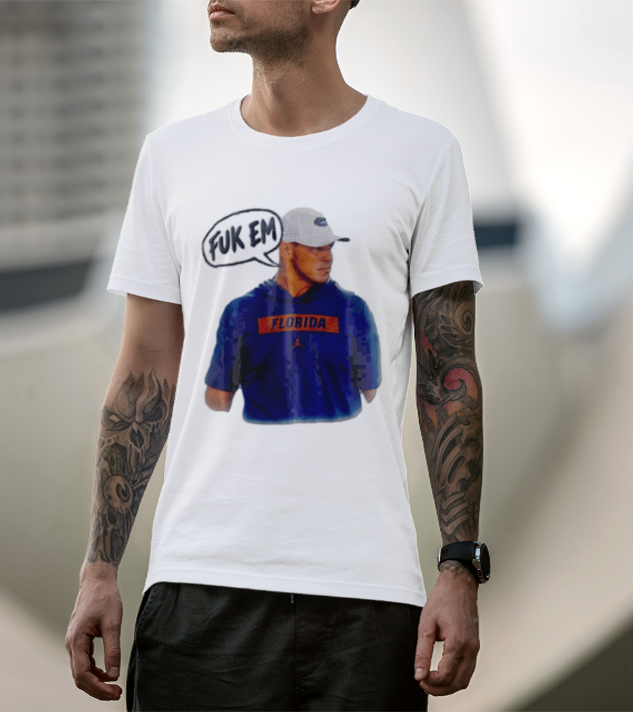 FLORIDA Coach Billy Napier Fuk Em Speech Bubble T-Shirt