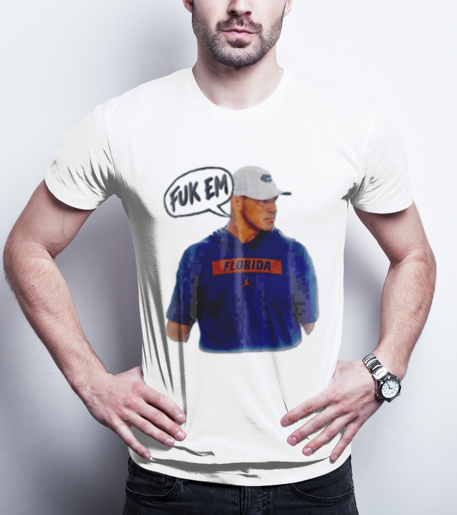 FLORIDA Coach Billy Napier Fuk Em Speech Bubble T-Shirt