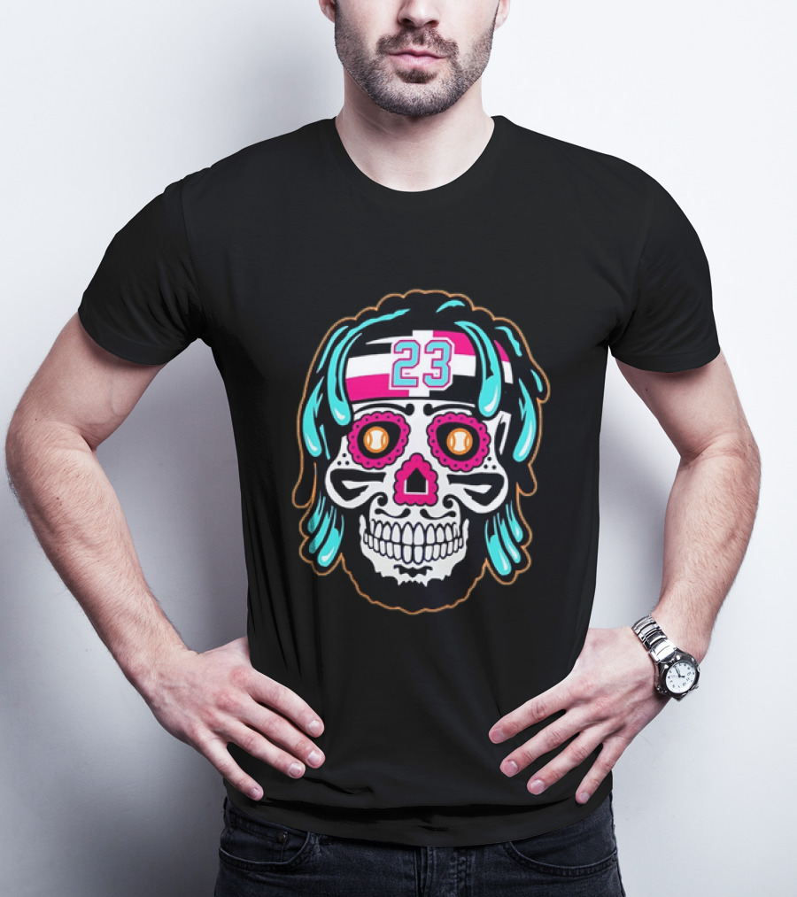Fernando Tatis Jr. Number 23 San Diego Padres Sugar Skull T-Shirt