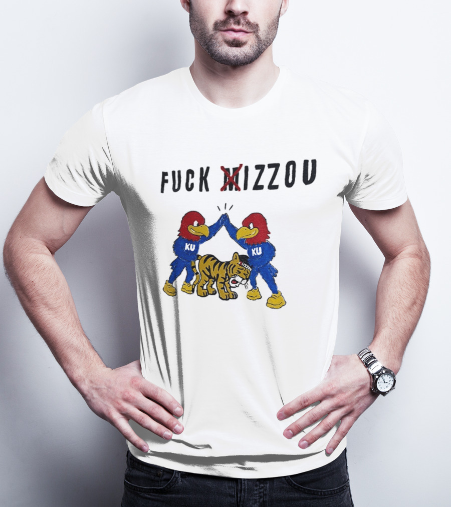 Fuck Mizzou KU Jayhawks Rivalry Missouri Tigers T-Shirt