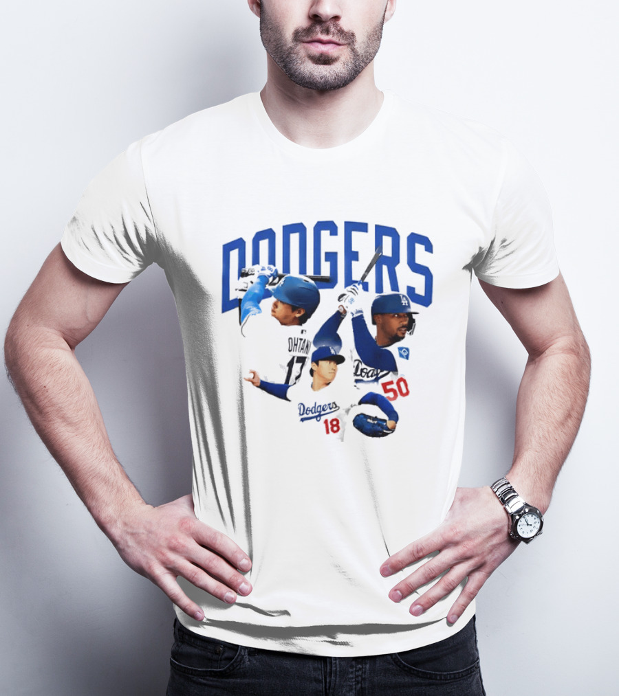 Los Angeles Dodgers Shohei Ohtani Mookie Betts Yoshinobu Yamamoto 17 18 50 T-Shirt