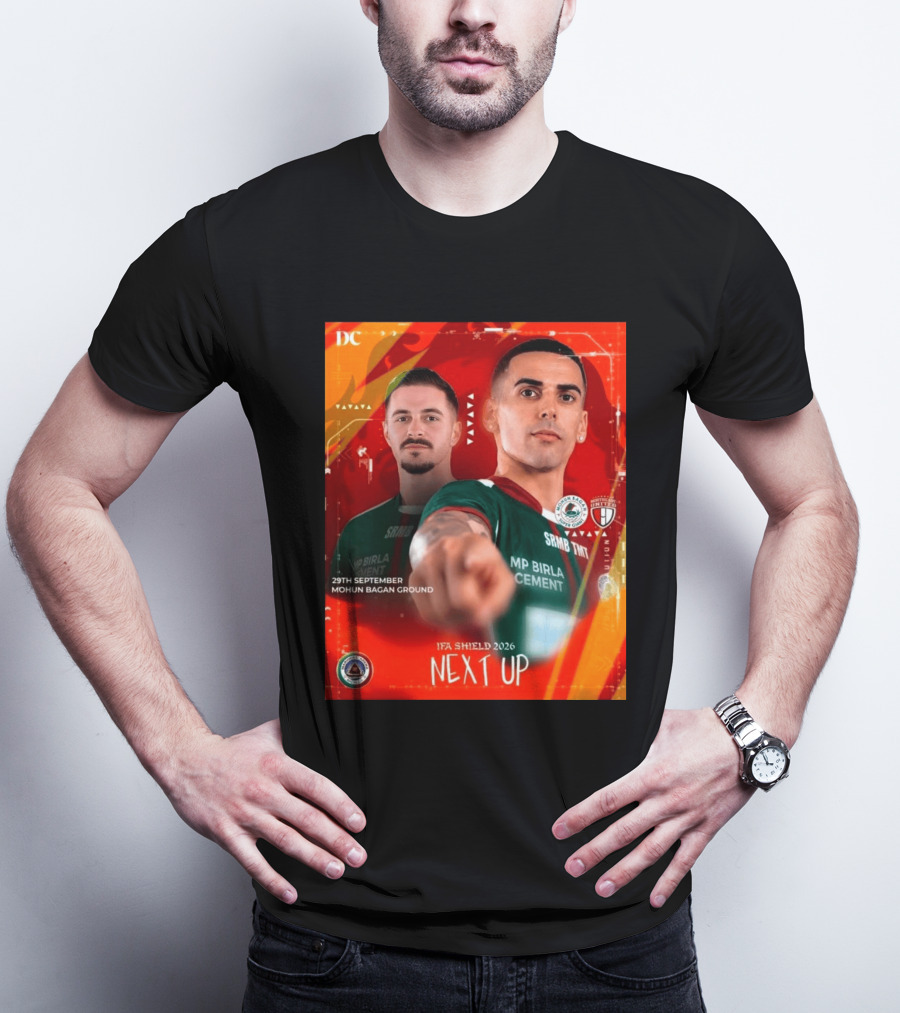 IFA Shield 2026 Mohun Bagan Super Giant Vs NorthEast United FC 29th September Mohun Bagan Ground T-Shirt