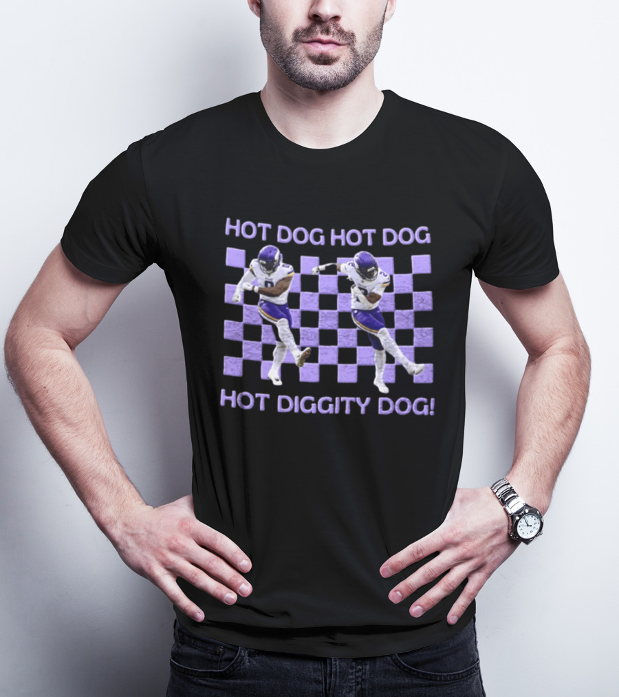 Hot Dog Hot Dog Hot Diggity Dog Minnesota Vikings Dance Isaiah Rodgers T-Shirt