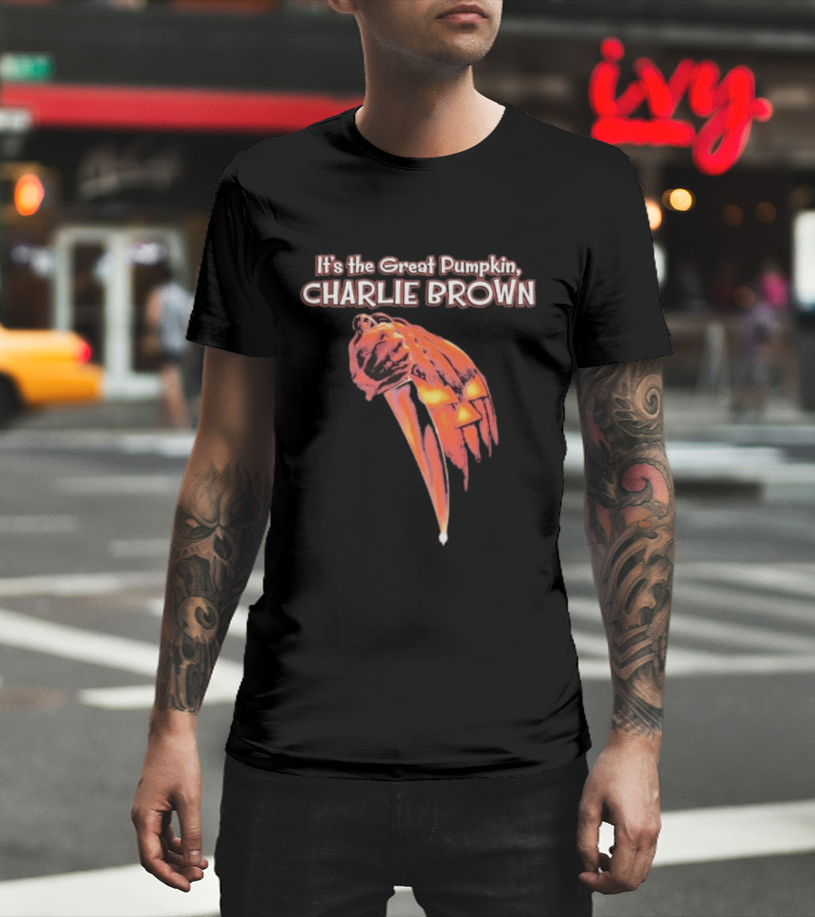 It's The Great Pumpkin Charlie Brown Horror Slasher T-Shirt