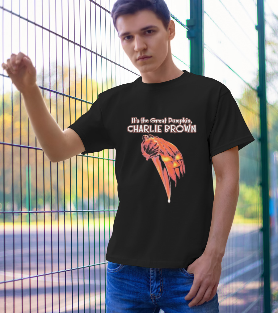 It's The Great Pumpkin Charlie Brown Horror Slasher T-Shirt