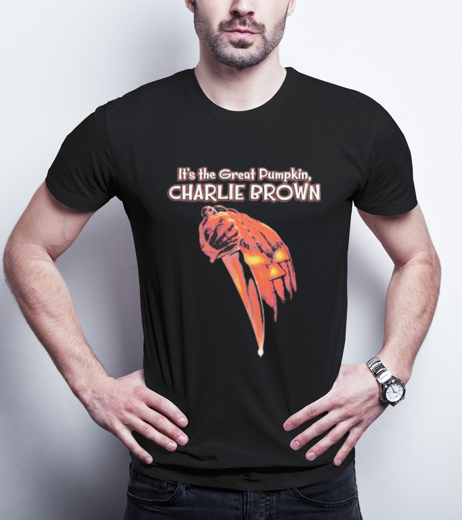 It's The Great Pumpkin Charlie Brown Horror Slasher T-Shirt
