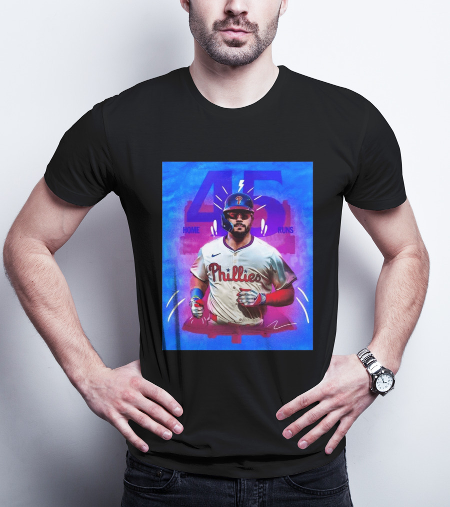 Kyle Schwarber 45 Home Runs Phillies MLB Leaderboard Season T-Shirt