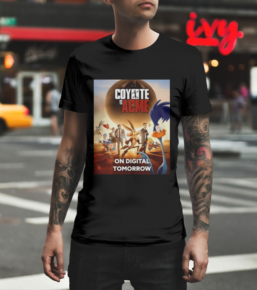 Coyote Vs Acme Digital Release Featuring Iconic Looney Tunes Characters T-Shirt