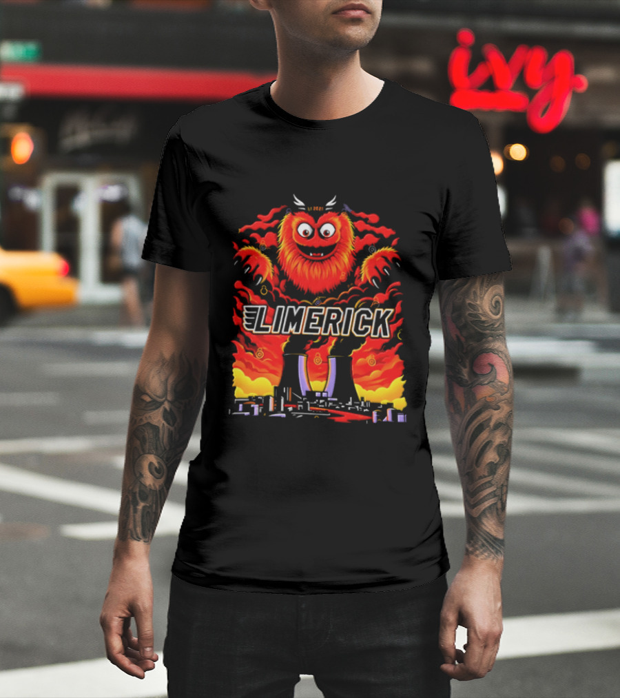 Limerick Gritty Philadelphia Flyers Mascot Hockey 2026 Vintage Plush T-Shirt