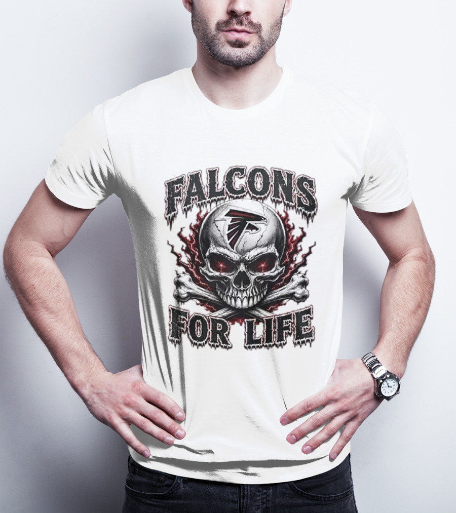 Falcons For Life Skull X Atlanta T-Shirt