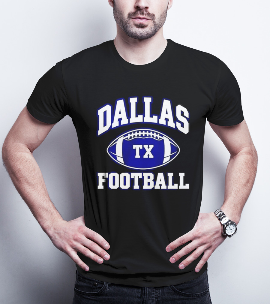 Dallas TX Football Texas Football F Dallas Texas Football T-Shirt