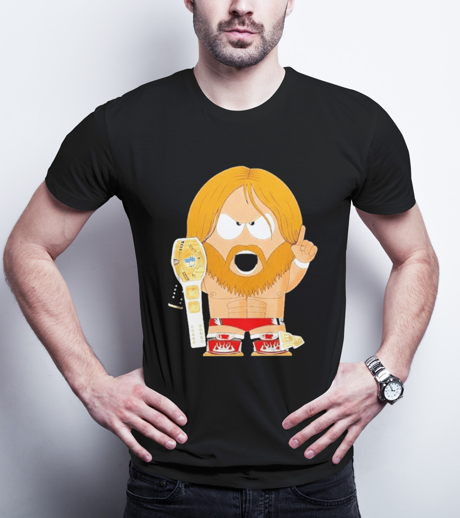 Daniel Bryan Parody Cartoon WWE Champion Belt T-Shirt