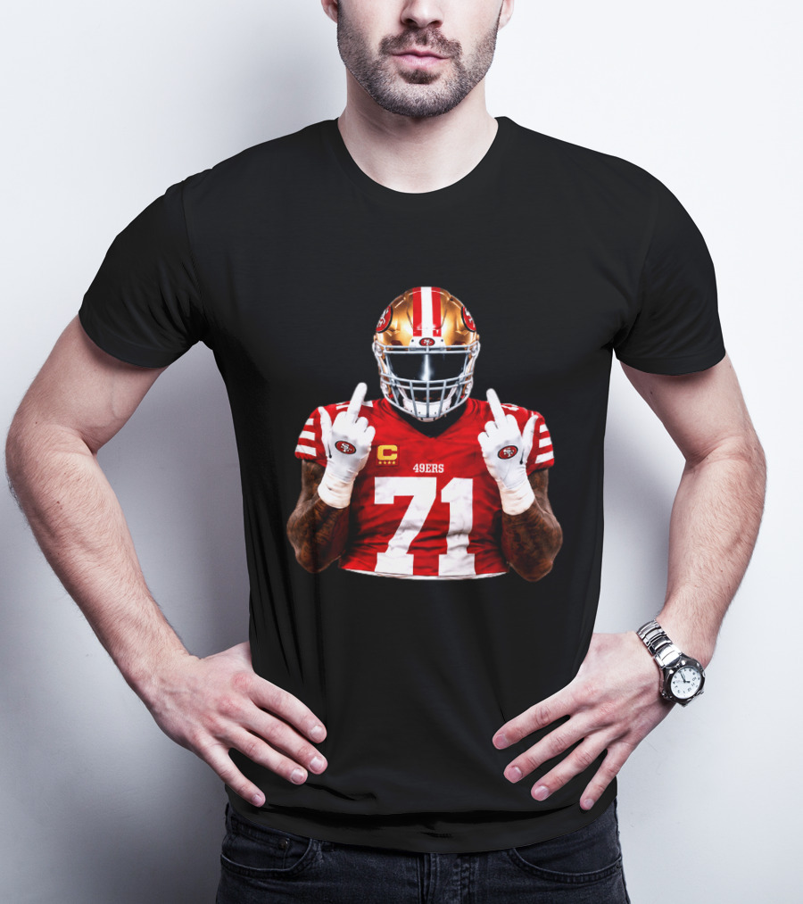 Trent Williams San Francisco 49ers 71 Middle Finger Gesture NFL T-Shirt