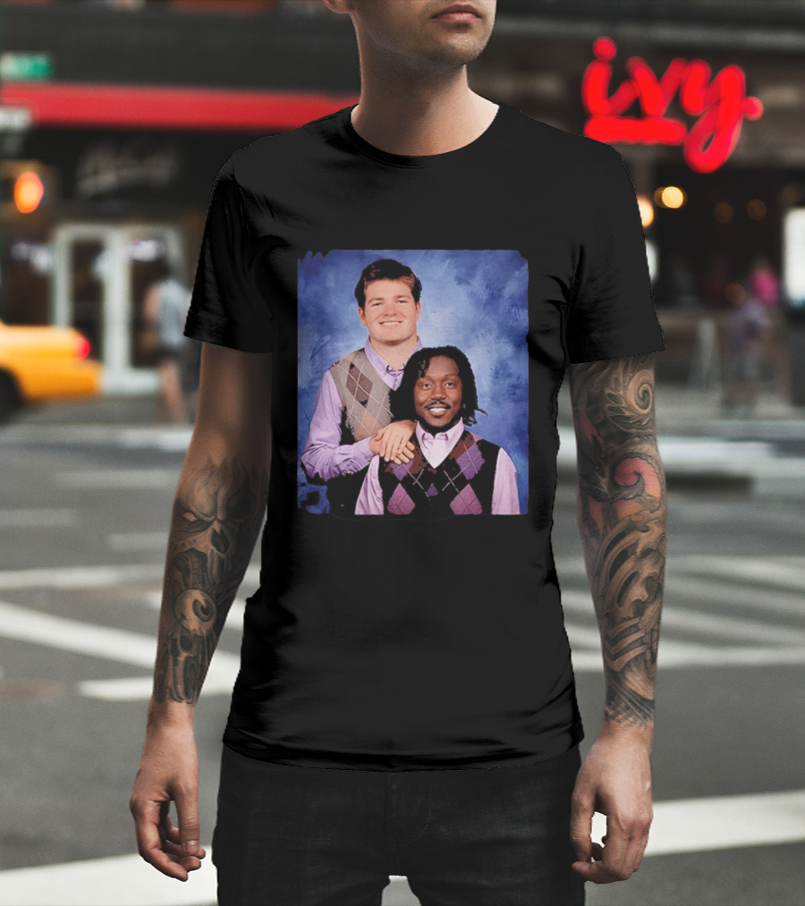 Drake Maye AJ Brown Step Brothers Movie T-Shirt