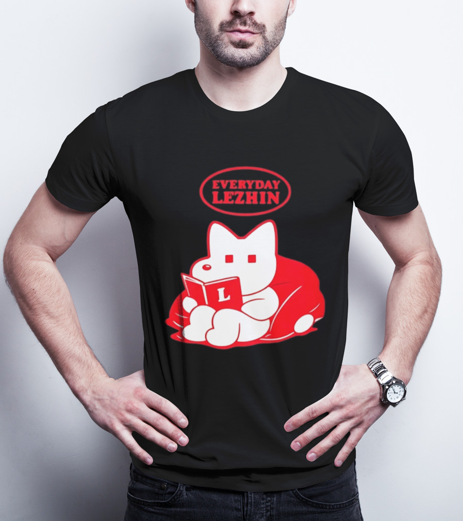 Everyday Lezhin Reading Webtoon Relaxing Cartoon Character With Book T-Shirt