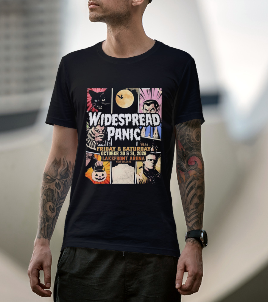 Widespread Panic Halloween Weekend October 30 & 31 2026 Lakefront Arena Event T-Shirt